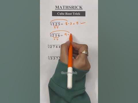 Cube Root Trick😎 Easy way to find cube root🚀 #shortsfeed #maths #mathsrick - YouTube
