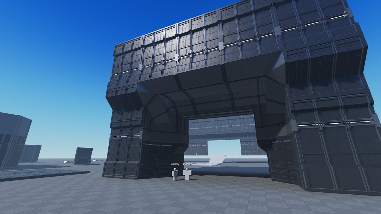 SCI-FI BORDER WALL 2 - ROBLOX STUDIO SPEEDBUILD - YouTube