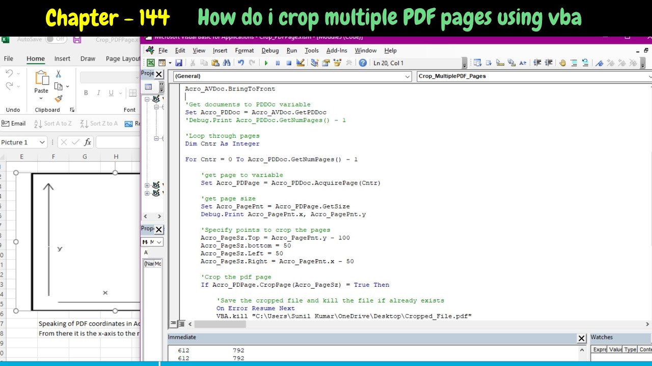VBA PDF Automation How Do I Crop Multiple PDF Pages YouTube VBA PDF Automation How Do I Crop Multiple PDF Pages YouTube