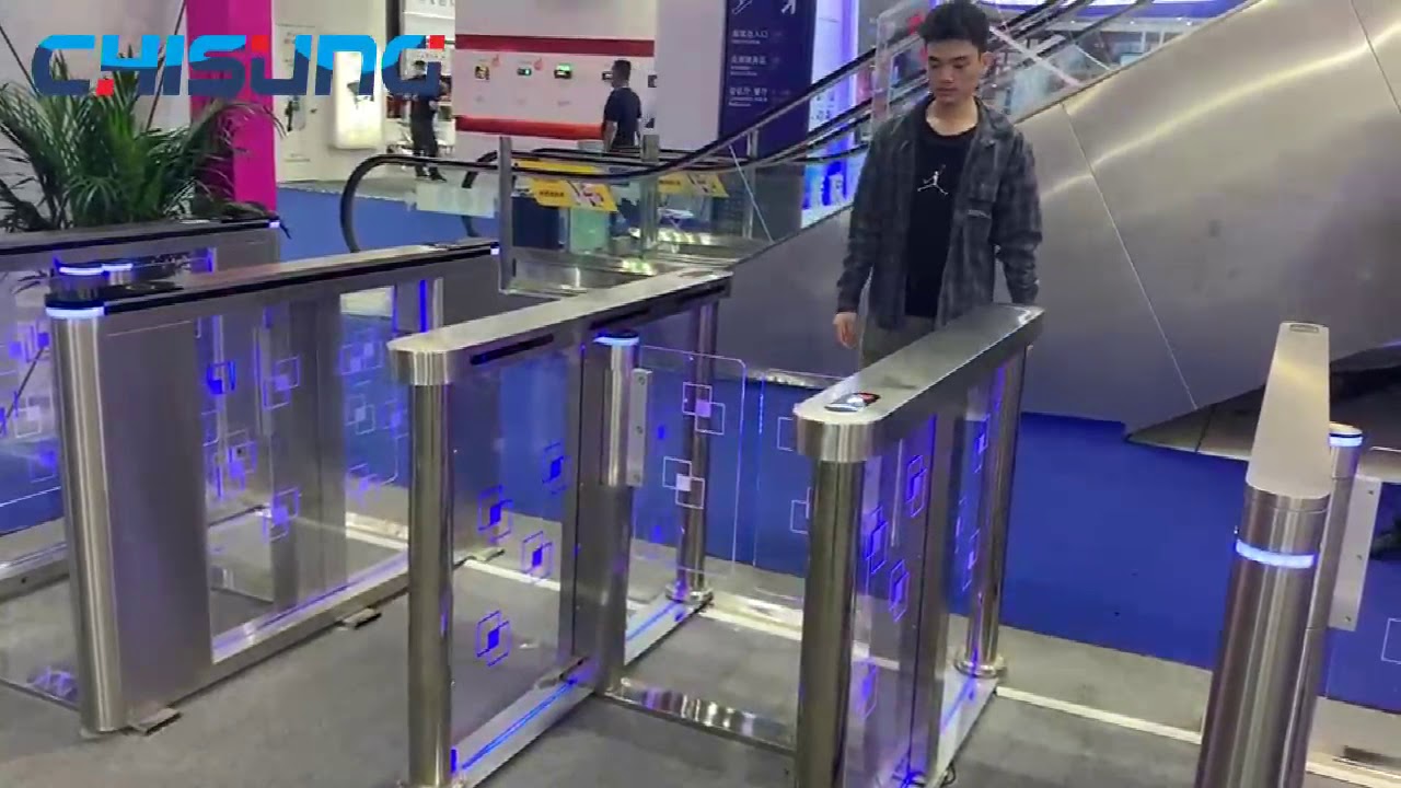 High Quality CE Approved Security Glass Speed Gate - YouTube