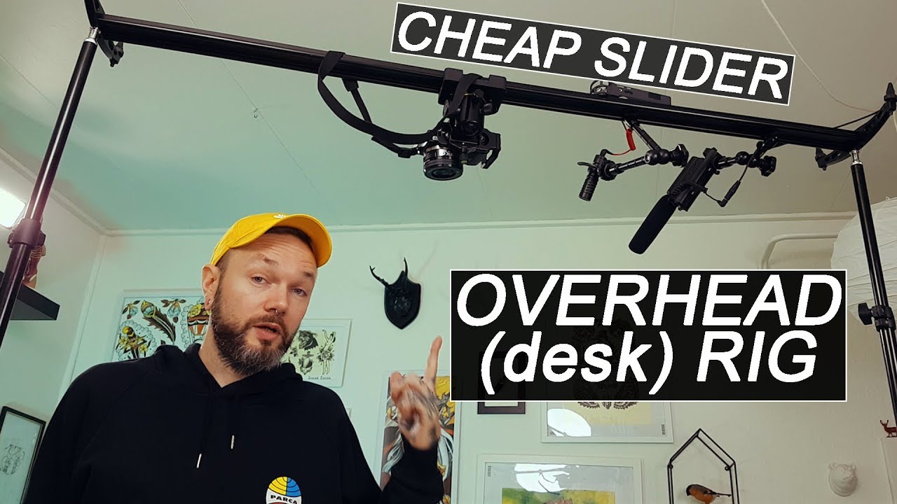 Cheap Slider Overhead Desk Rig - YouTube