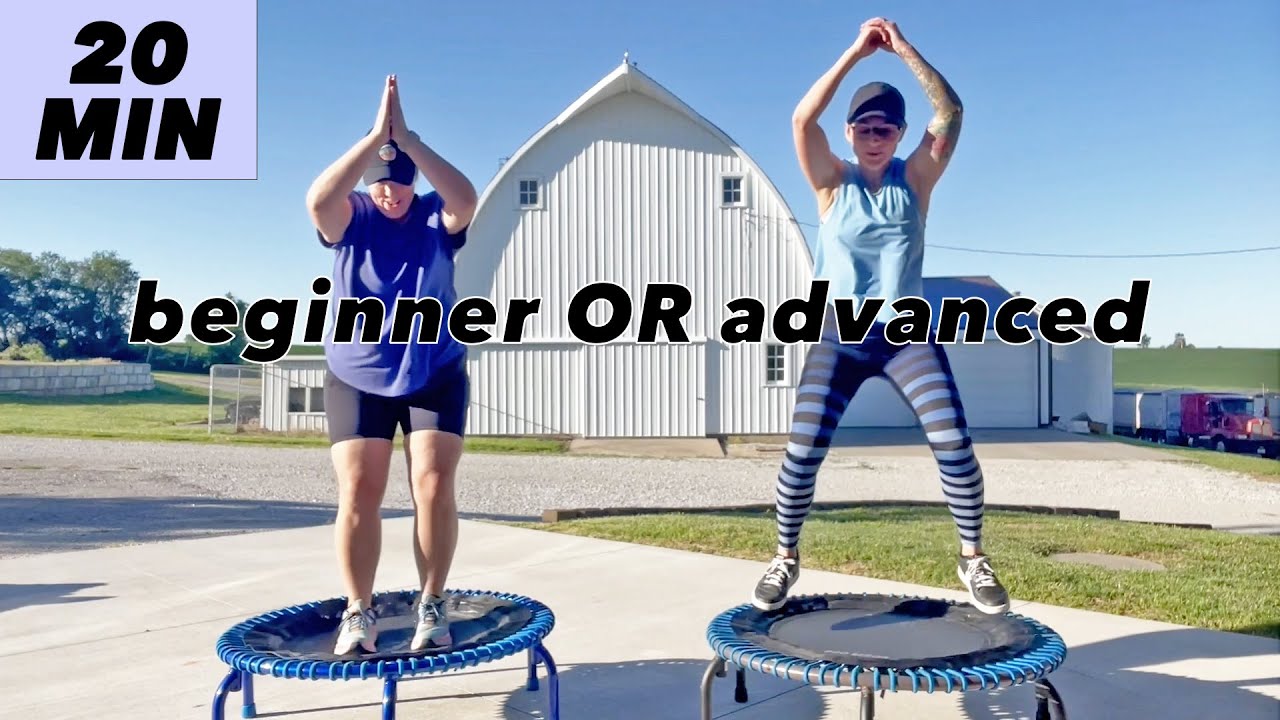 20 Minute Rebounder Workout with Modifications Beginner Friendly - YouTube