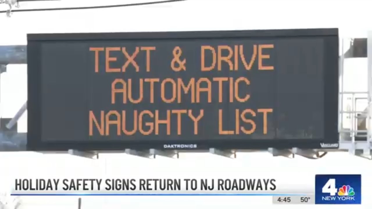 ‘Automatic naughty list:' Cheeky holiday safety signs return to NJ ...