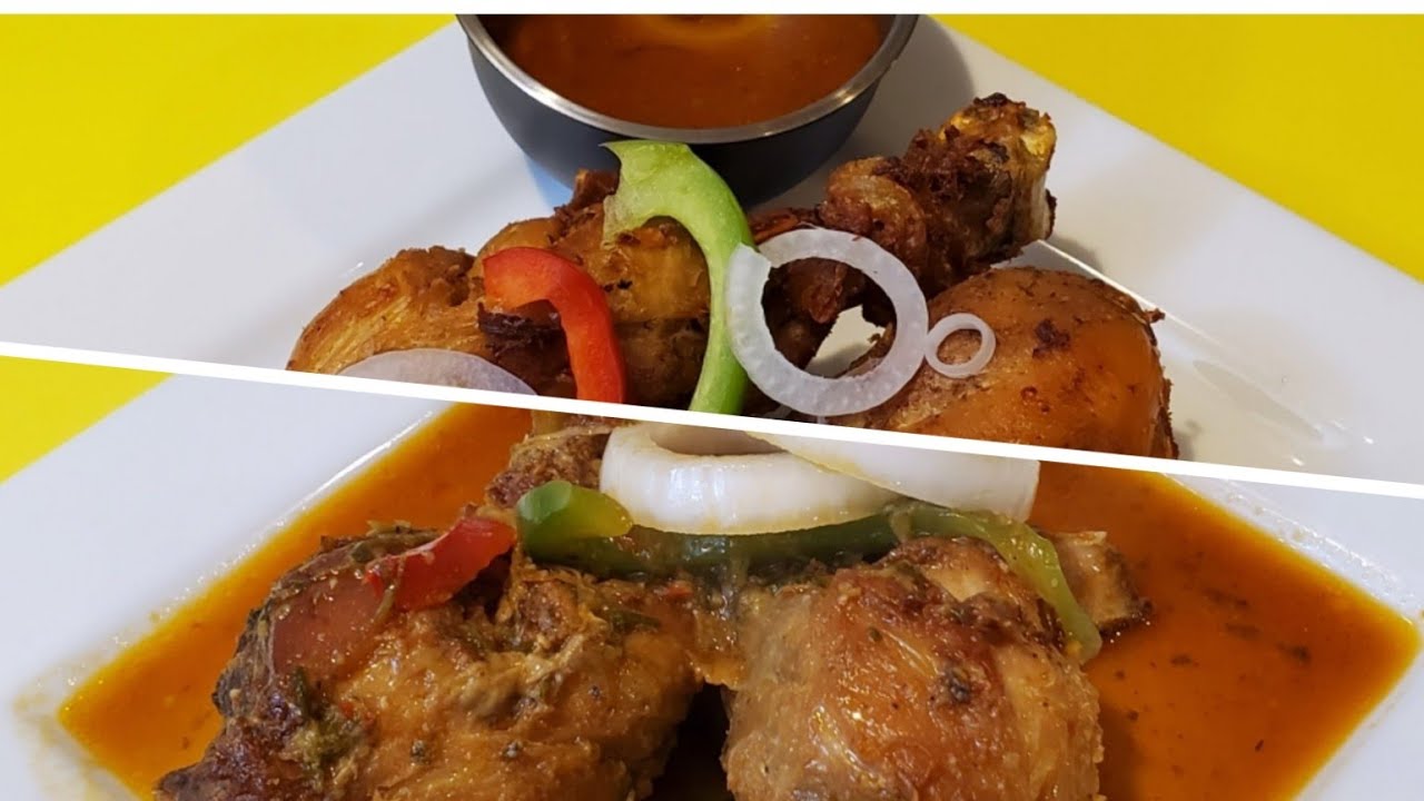 HAITIAN FRIED CHICKEN WITH SAUCE ON THE SIDE | HAITIAN FRIED CHICKEN ...
