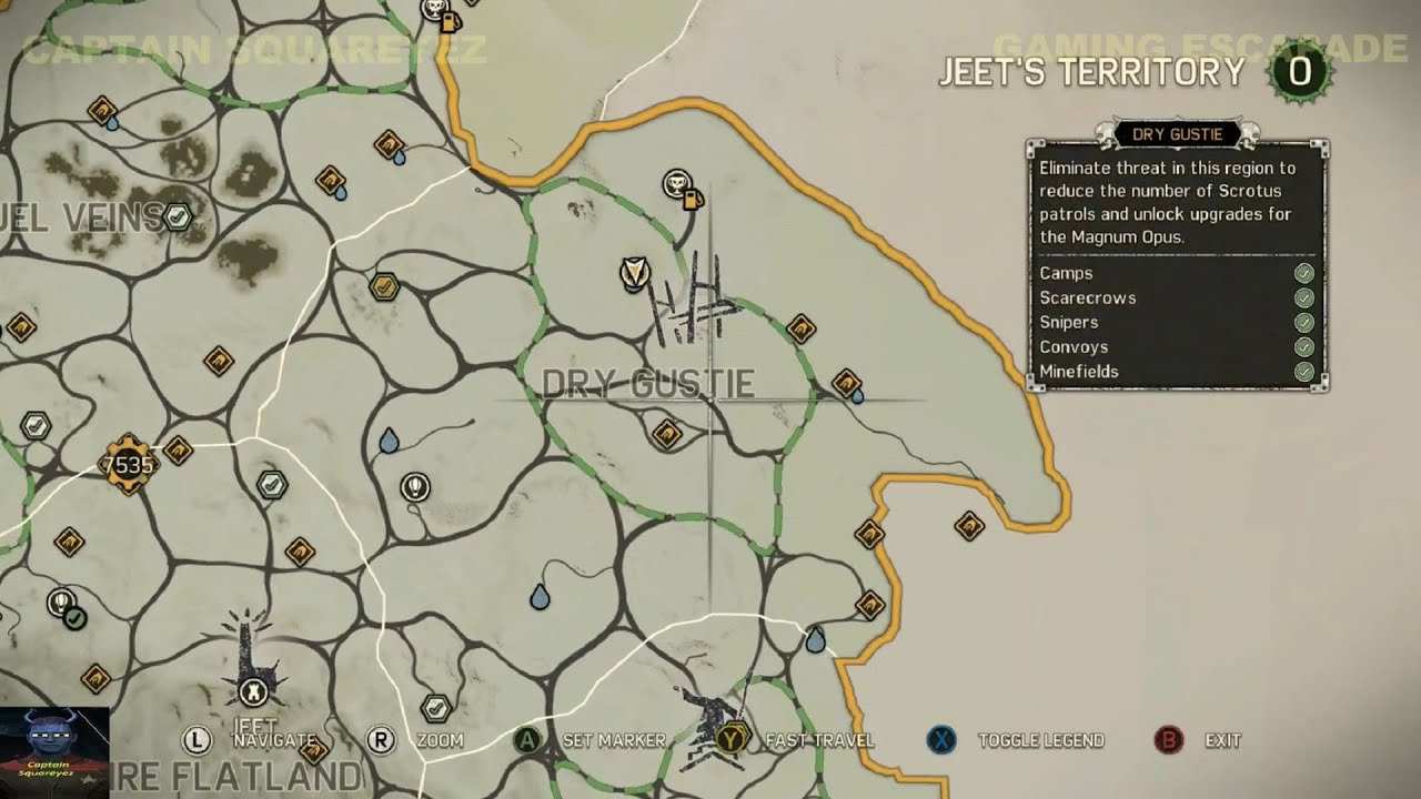 Mad Max - Loot Location - Dry Gustie - Walk Through Guide - YouTube