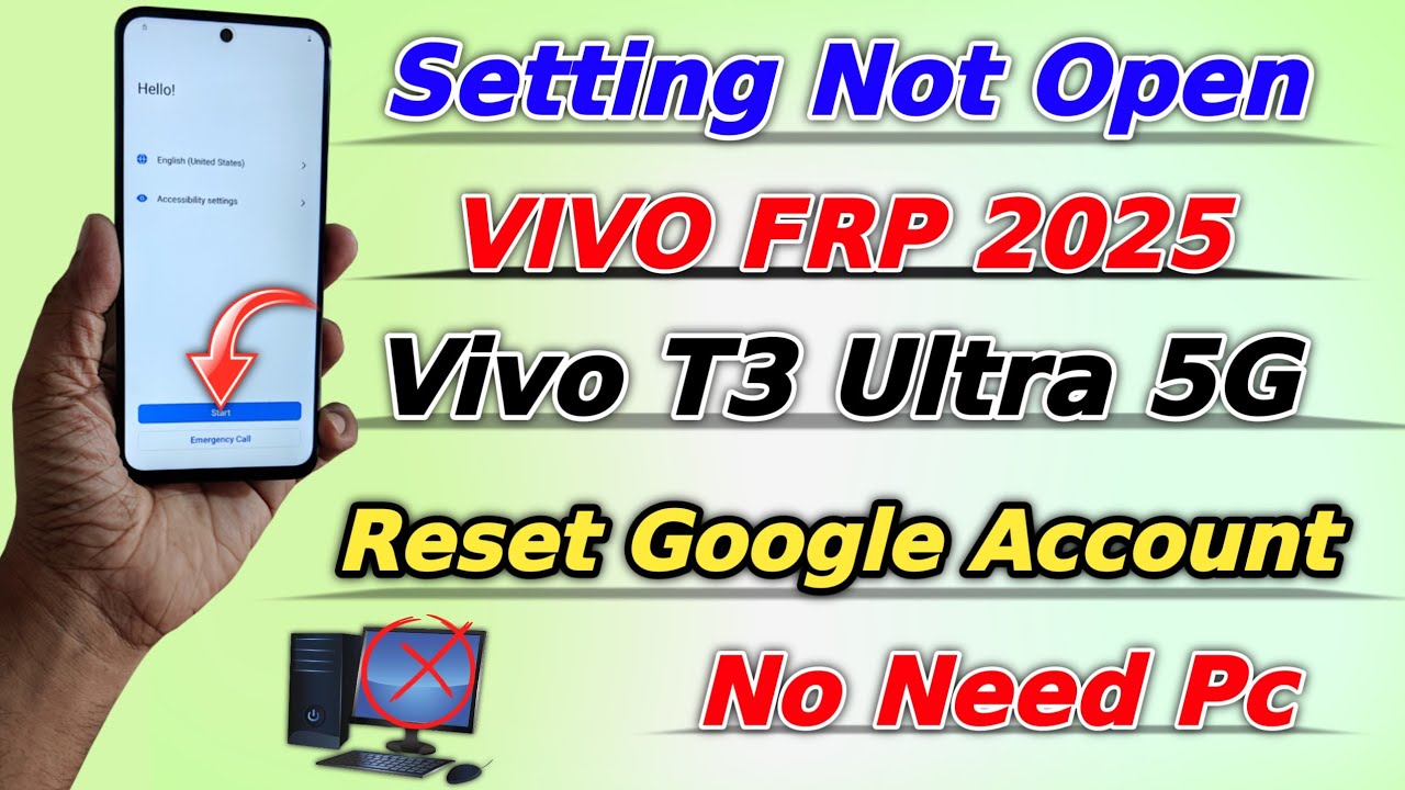 VIVO Frp 2025 Setting Not Open 👉All Vivo Frp Unlock Android 14 / Vivo ...