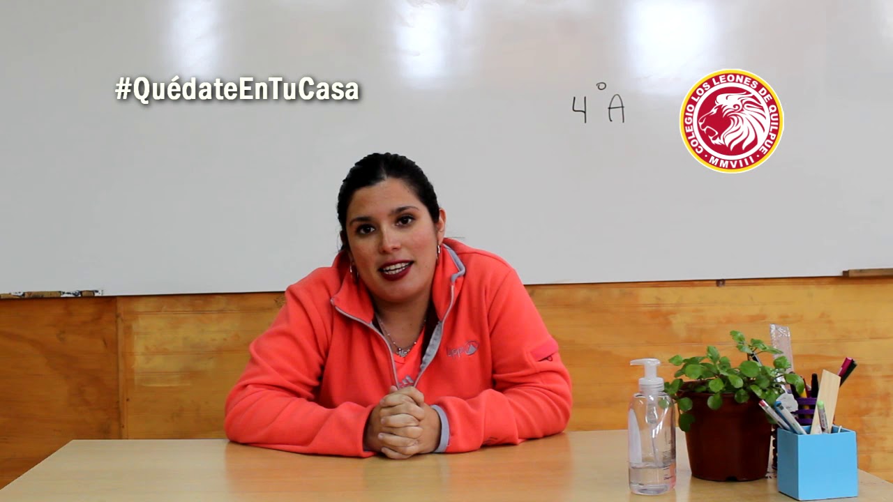 Nataly Rivera, Profesora Jefe de 4°A saluda a sus alumnos - YouTube