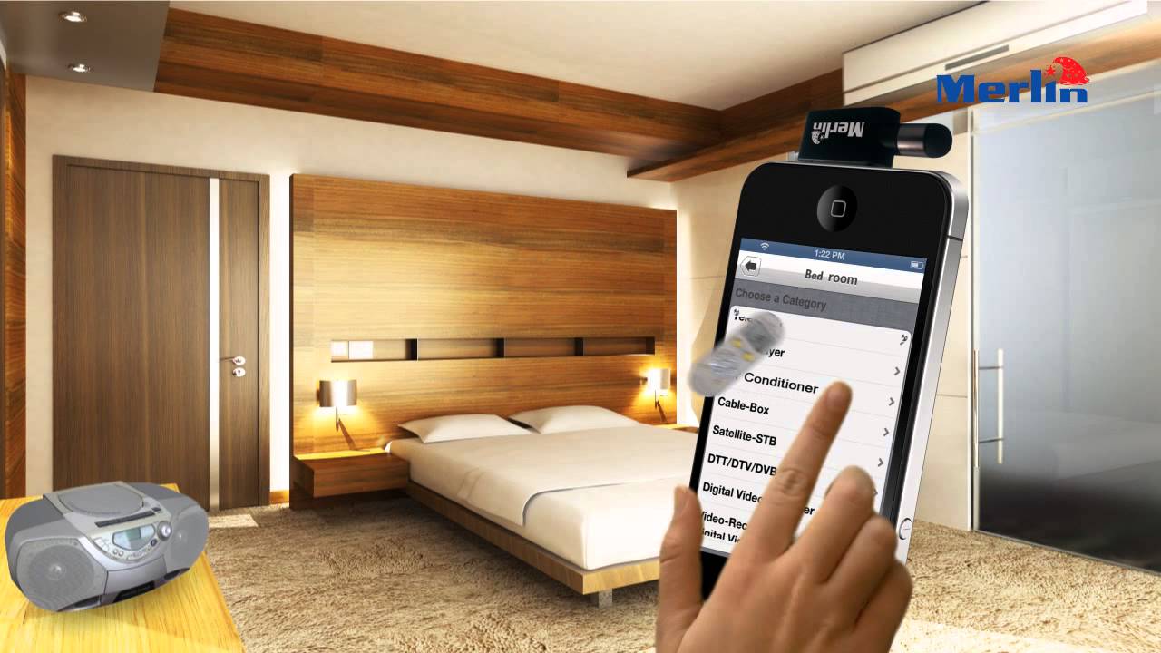 Universal Remote Control for iPhone and iPad- Merlin U-Remote - YouTube