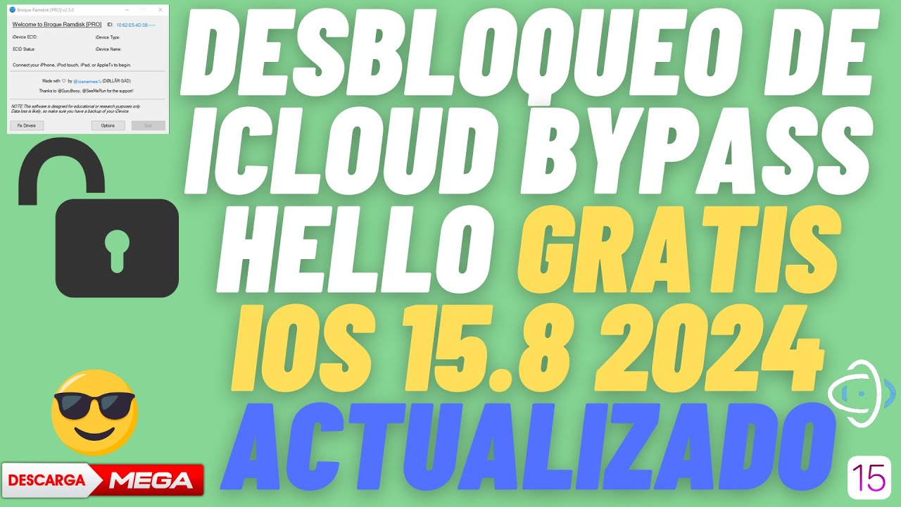 DESBLOQUEO DE ICLOUD BYPASS HELLO IOS 15.8 ACTUALIZADO 2024 GRATIS - YouTube