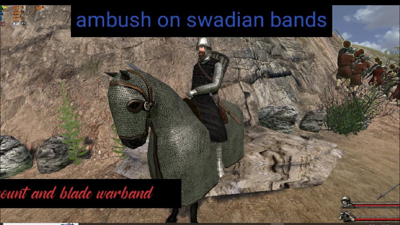 A BIG AMBUSH TO SWADIAN SMALL ARMY Mount And Blade Warband #gameplay # ...