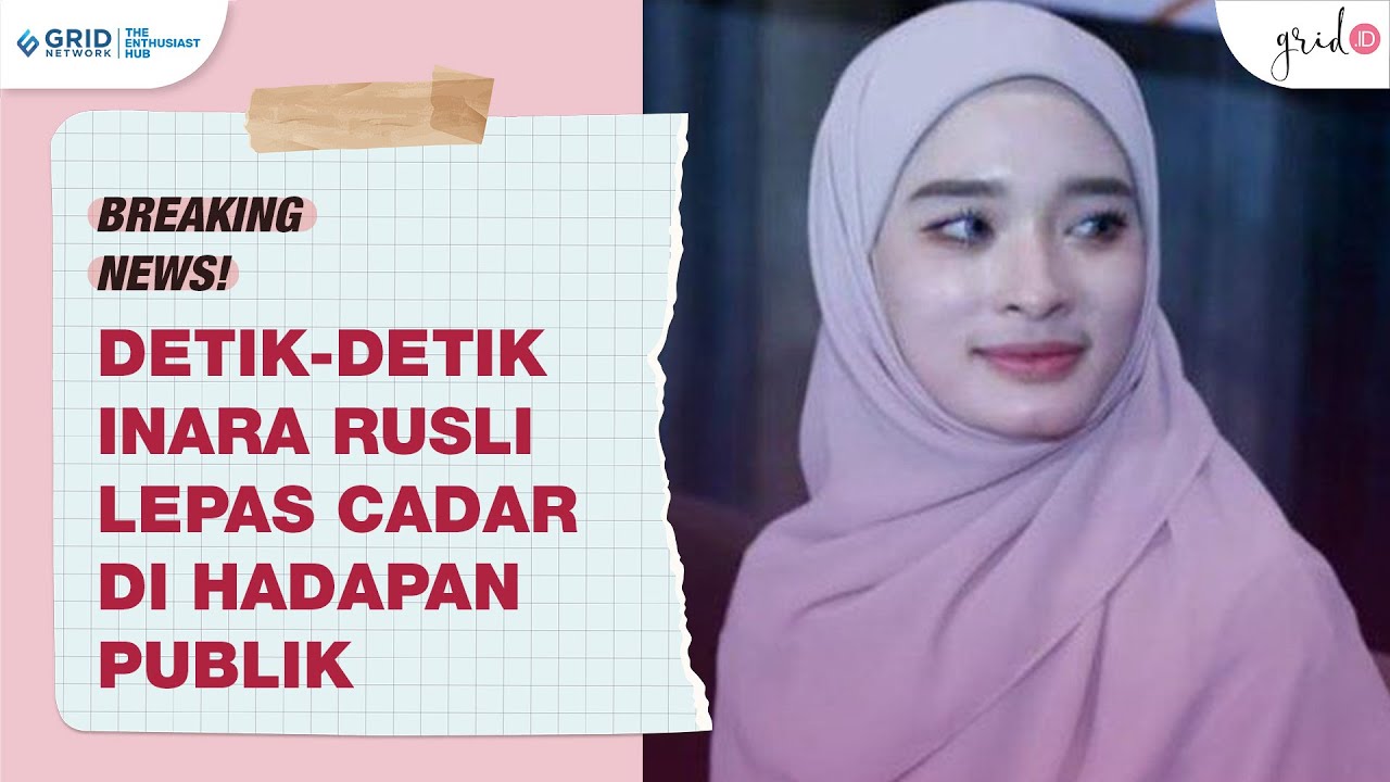 Detik-Detik INARA RUSLI Lepas CADAR Di Hadapan Publik - YouTube