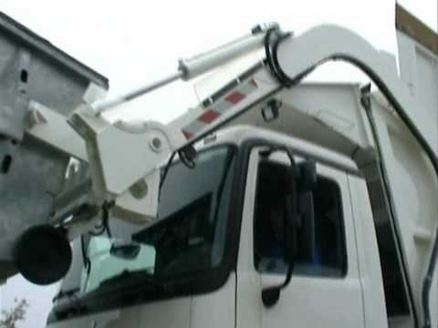 FAUN FRONTPRESS front loader (Waste collection vehicle) - YouTube