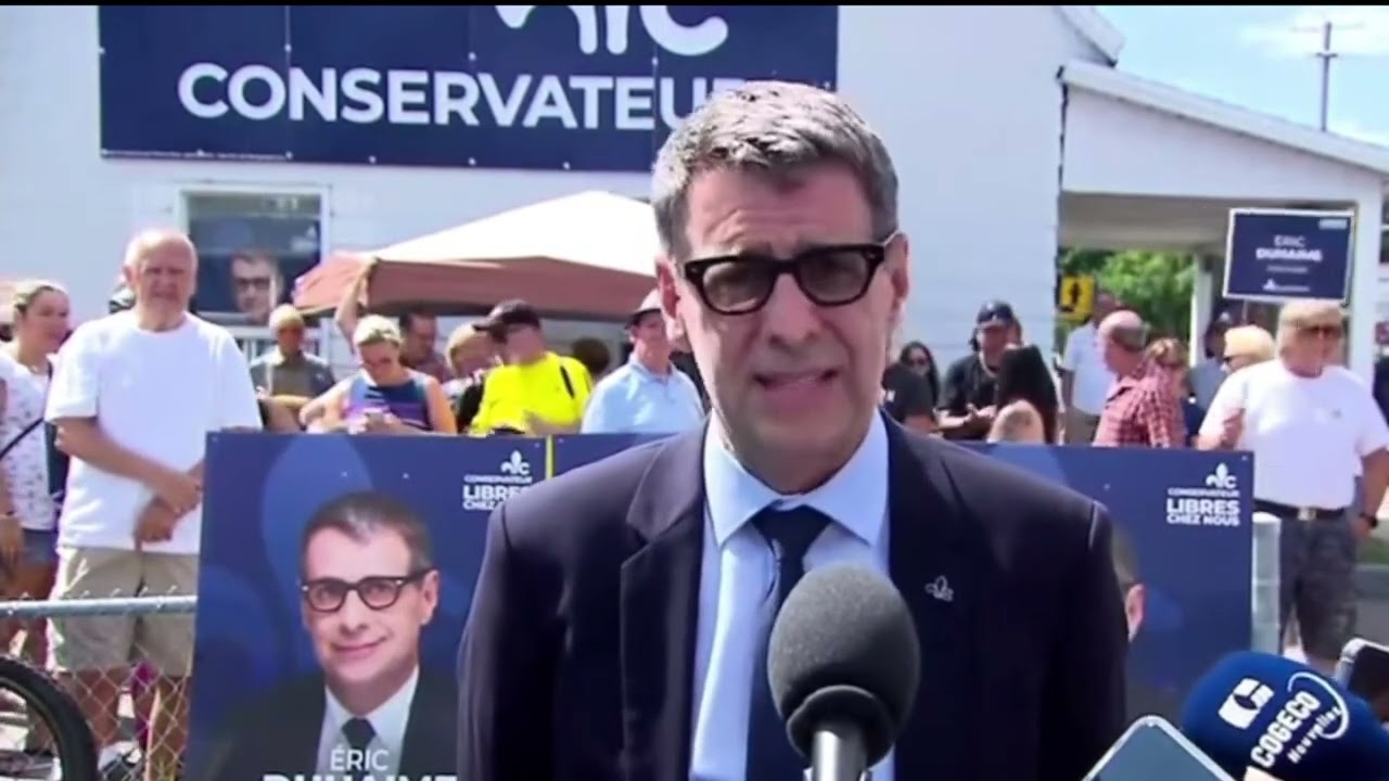 Parti Conservateur Eric Duhaime 1400 personnes ile Ronde de Beauceville ...