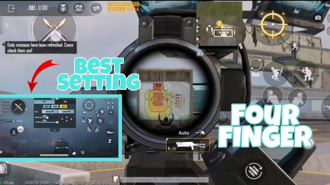 BEST 4 FINGER SETTING | BEST CLAW SETTING | PUBG 4 FINGER | BGMI - YouTube