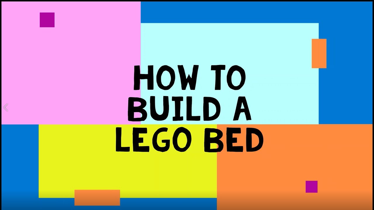 how to build a lego bed - YouTube