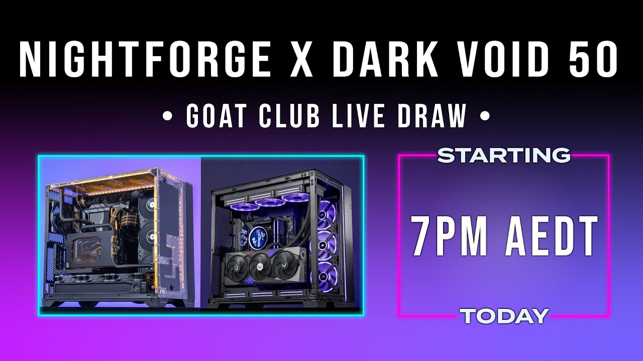GOAT CLUB LIVE DRAW - NIGHTFORGE X DARK VOID 50 - YouTube