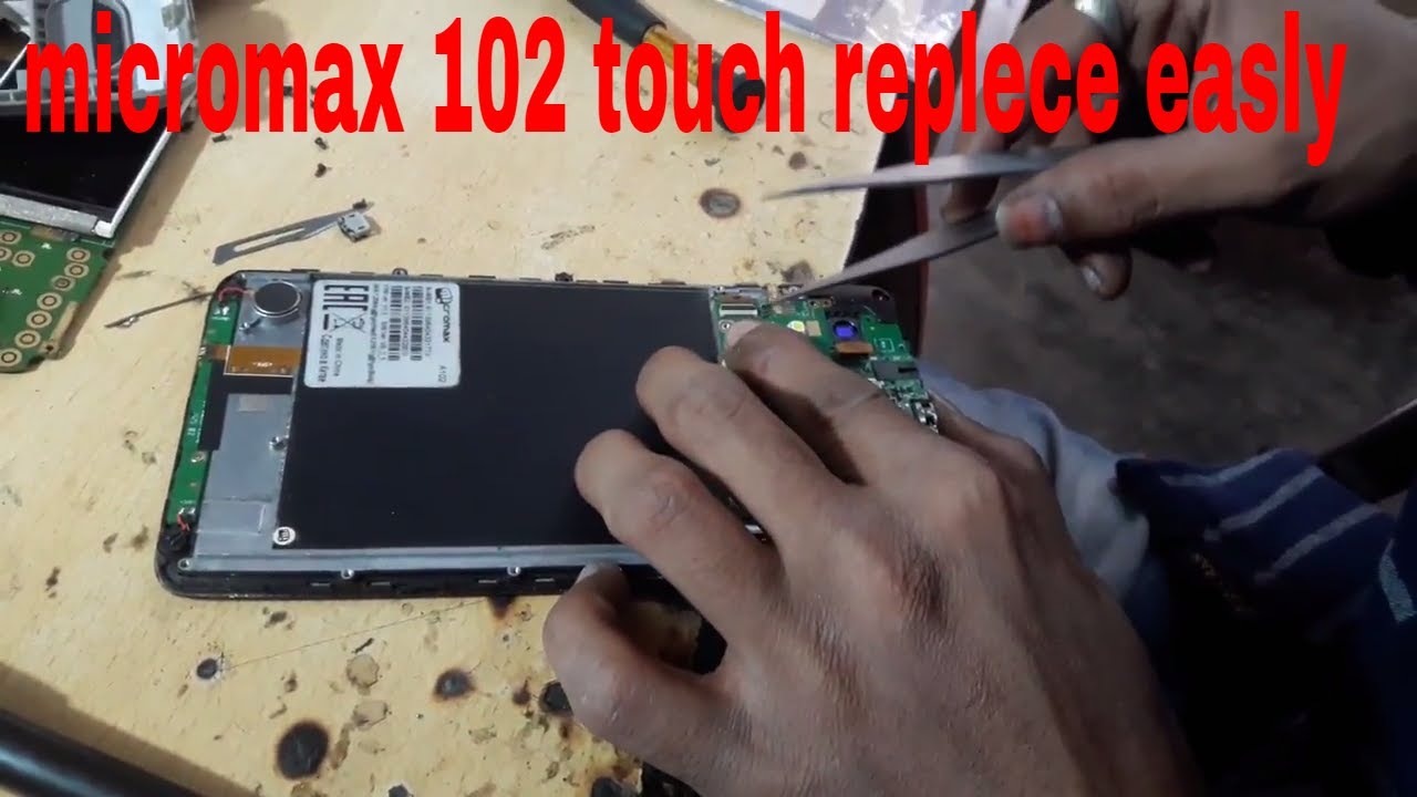 Micromax a102 Touch replace easy in hindi - YouTube