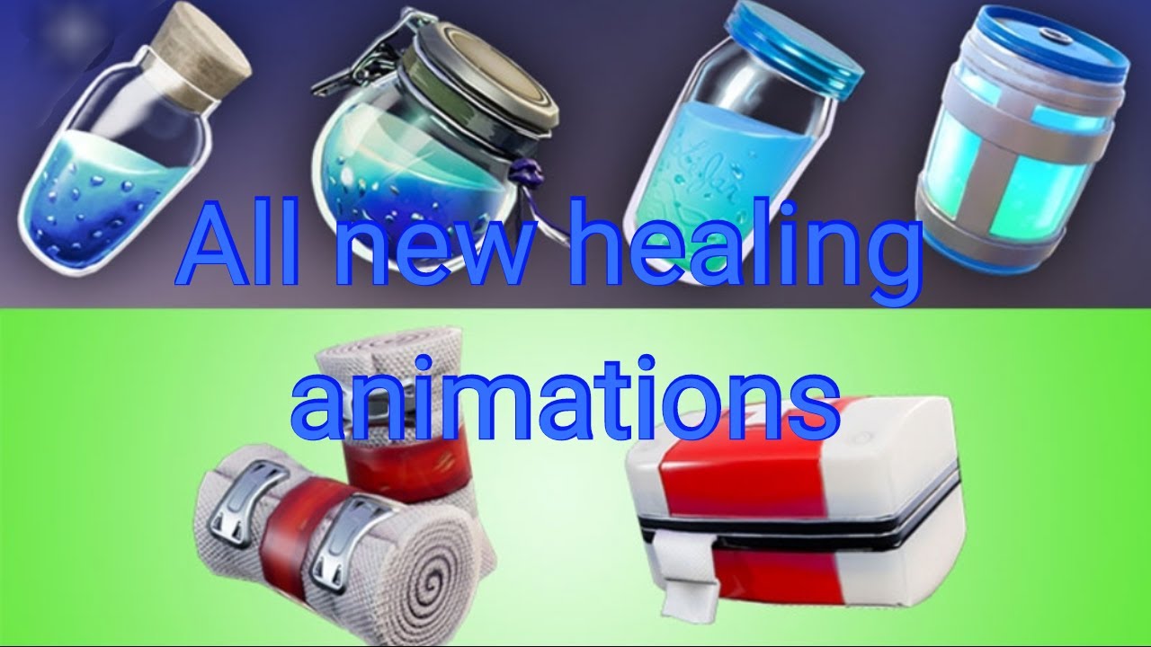 All new healing animation in the new fortnite update - YouTube