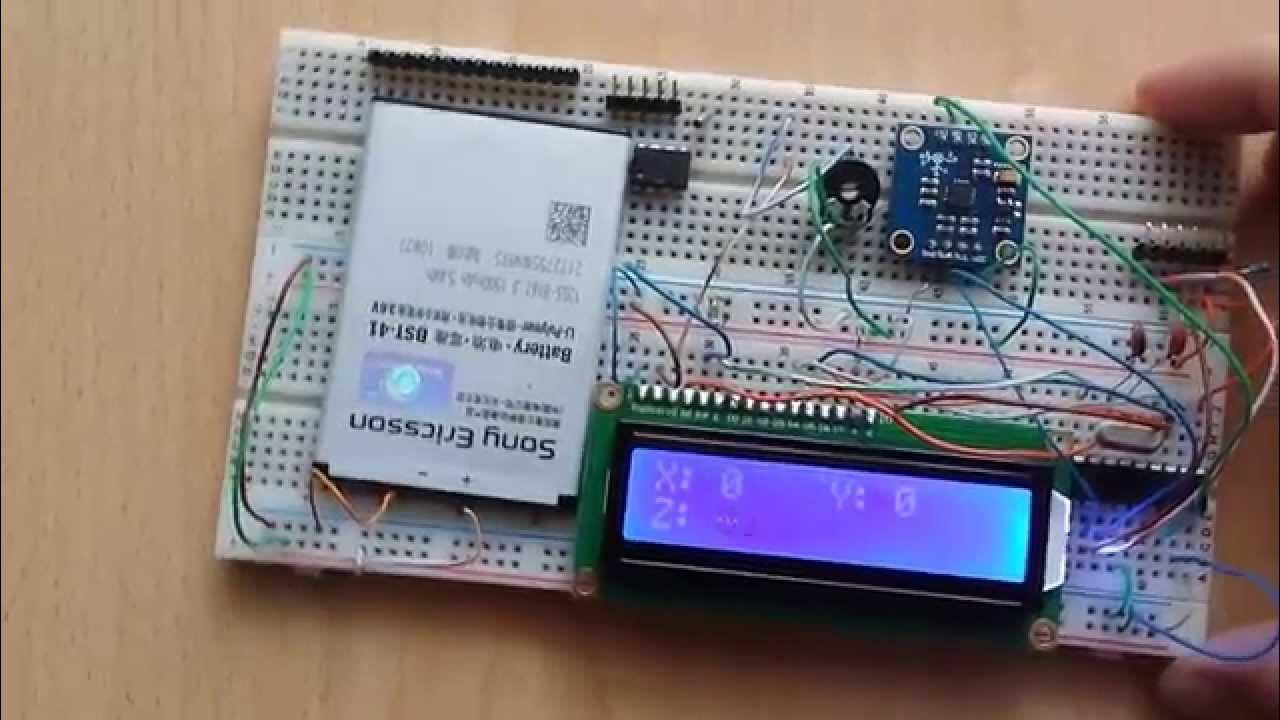 L3G4200D gyro sensor with dsPIC30f2011 - YouTube