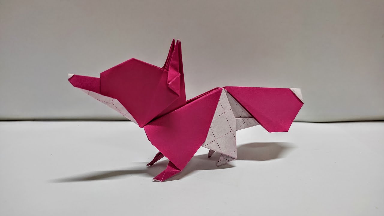 How To Make a paper Fox Easy - Origami Fox Easy - Origami Tutorial ...