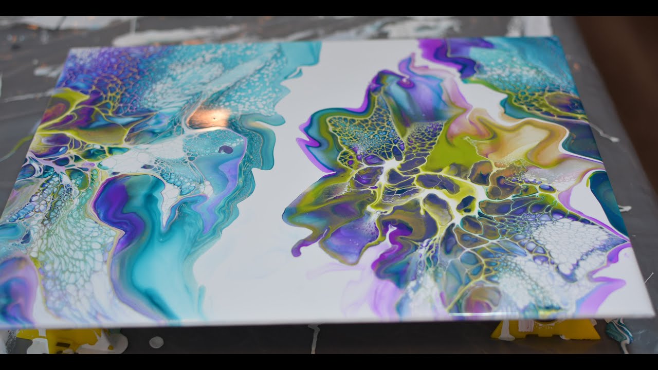 #2 Acrylic Pour Watercolour Effect. Did it work? - YouTube