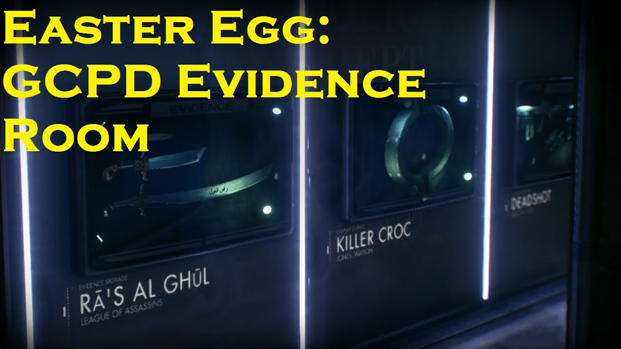 GCPD Evidence Room Easter Egg in Batman Arkham Knight - YouTube