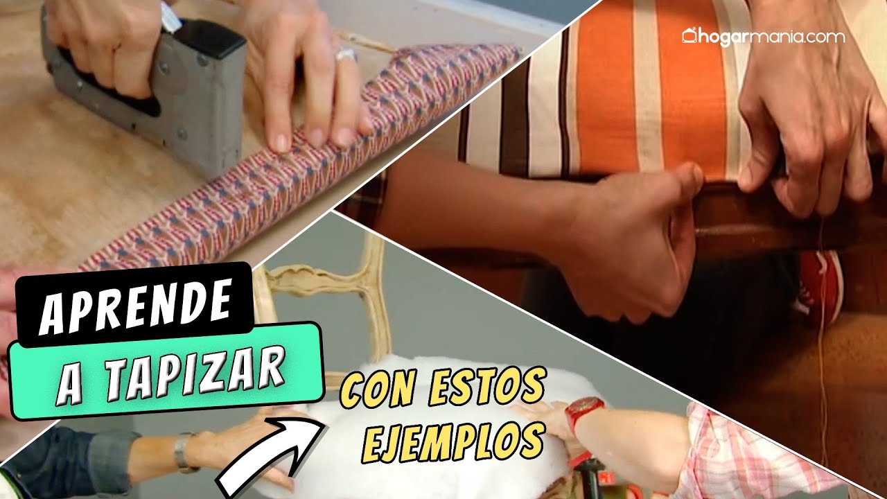 TÉCNICA para TAPIZAR principiantes // Aprende a tapizar con estos ...