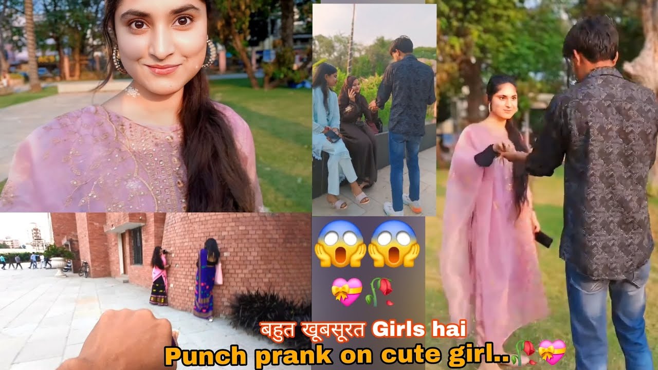 Finally Your Best Punch Prank 💝🥀On Cute girls pe🥰||Epic_op Reaction ...