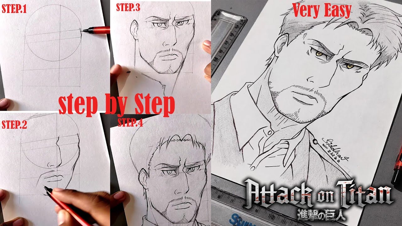 How to draw Reiner Braun|| Attack on titan|| OG ArtSick #anime # ...