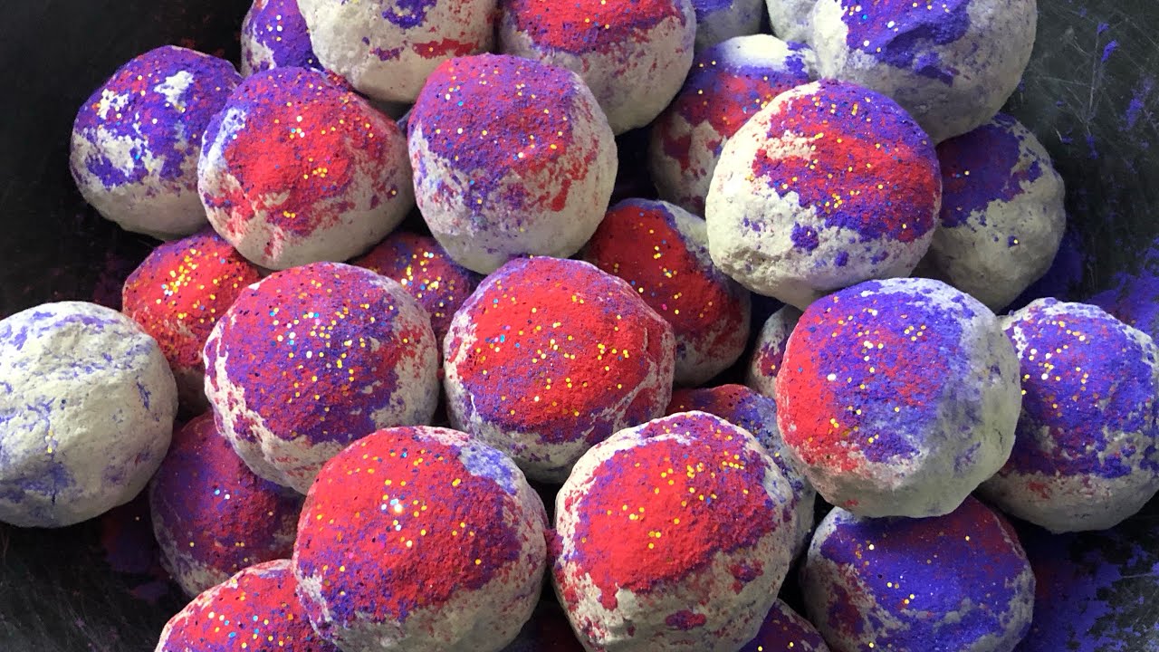 Gray gym chalk balls||oddly satisfying video - YouTube