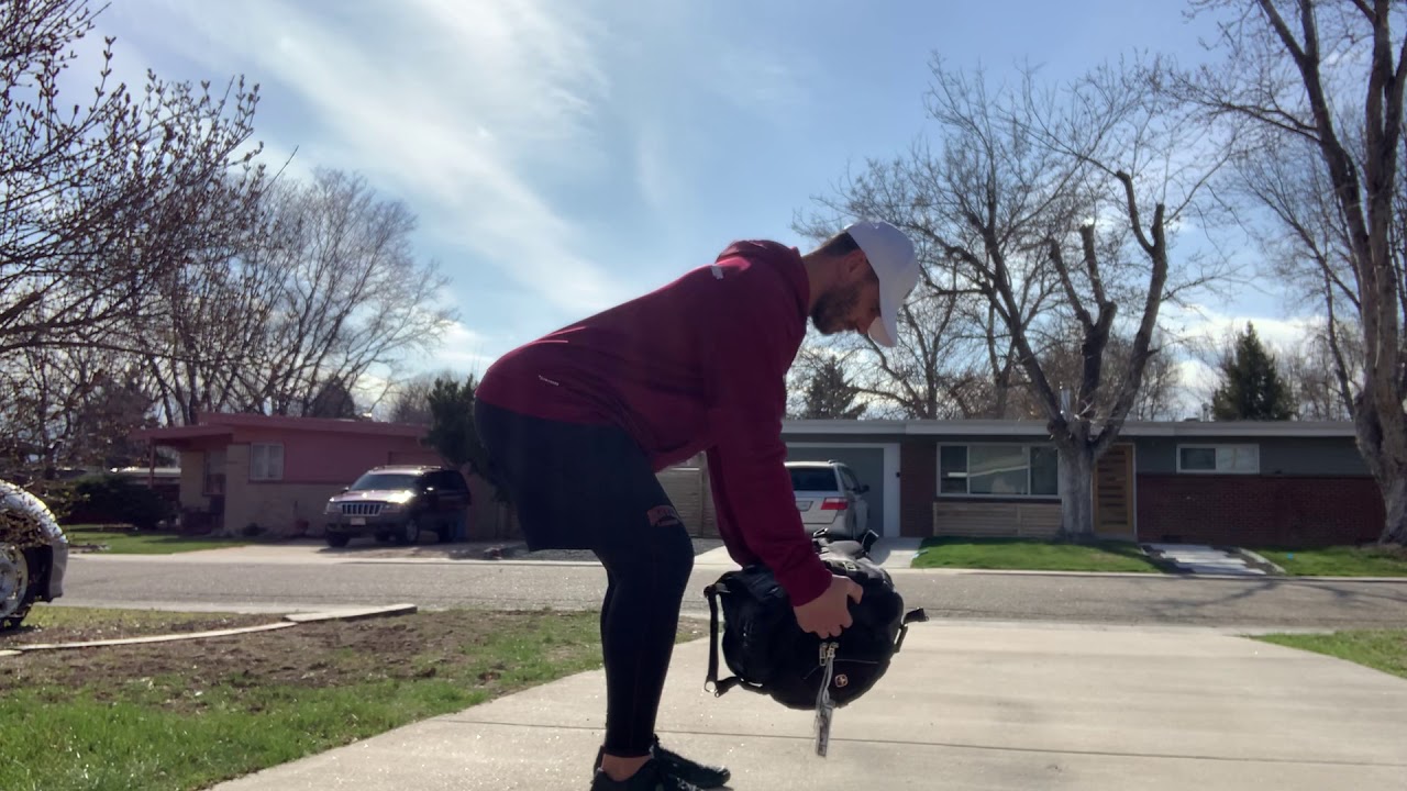 Backpack Bent Over Row - YouTube