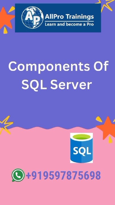 Components of SQL Server #onlinetraining #sql #sqlserver - YouTube