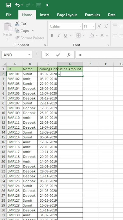 How to Generate Random Data in Excel – Part 2 - YouTube