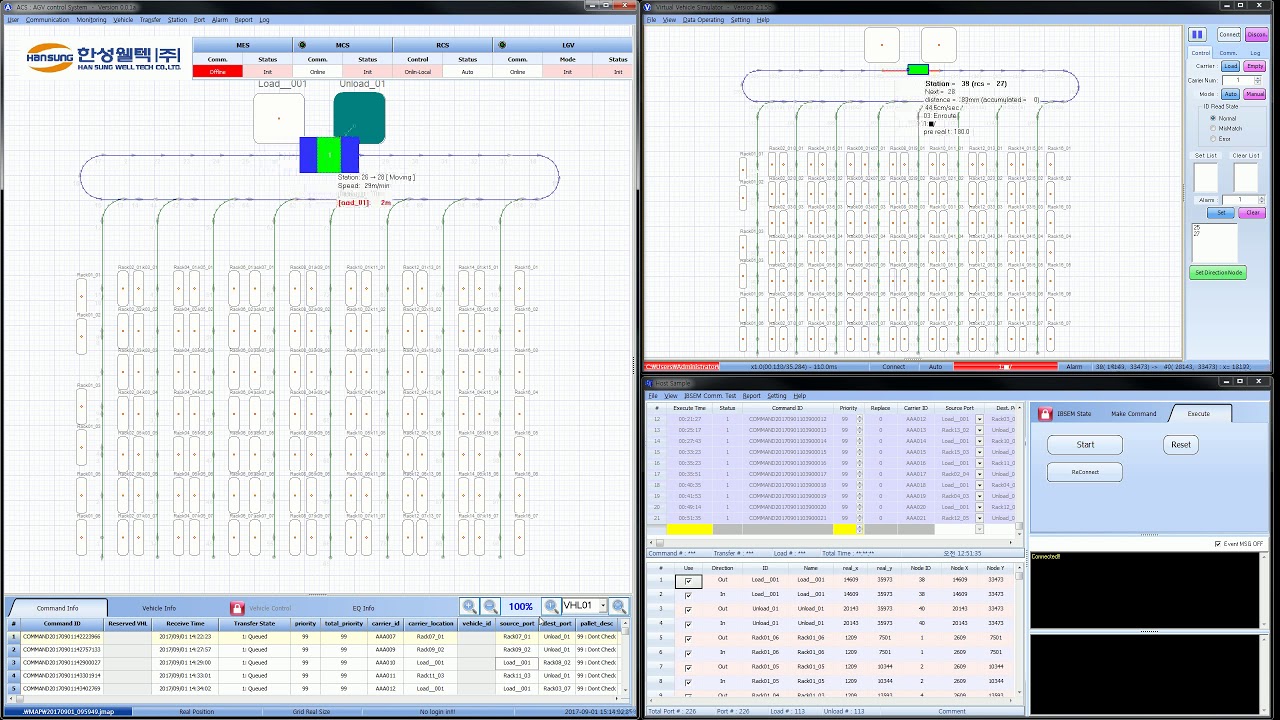 1-VHL AGV Simulation (ACS/RCS Solution) - YouTube