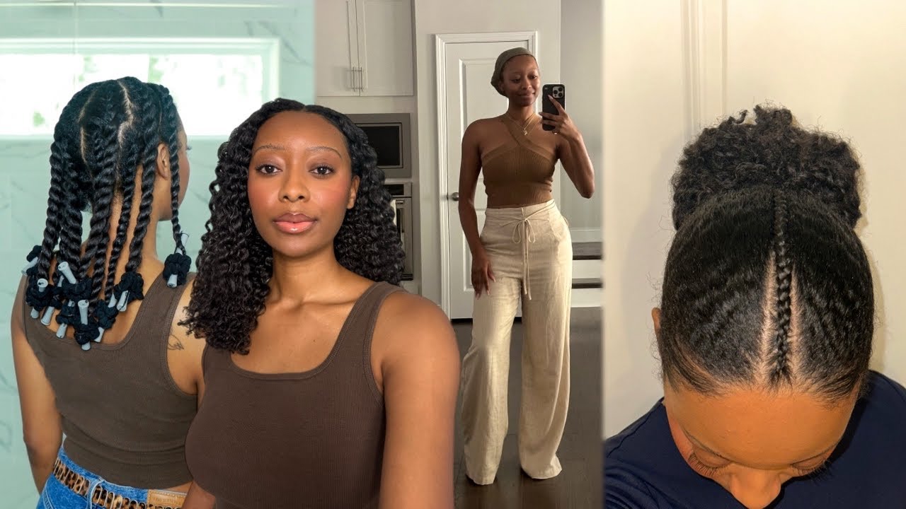 Hair Vlog | Trying the doux, cute hairstyle but.. - YouTube