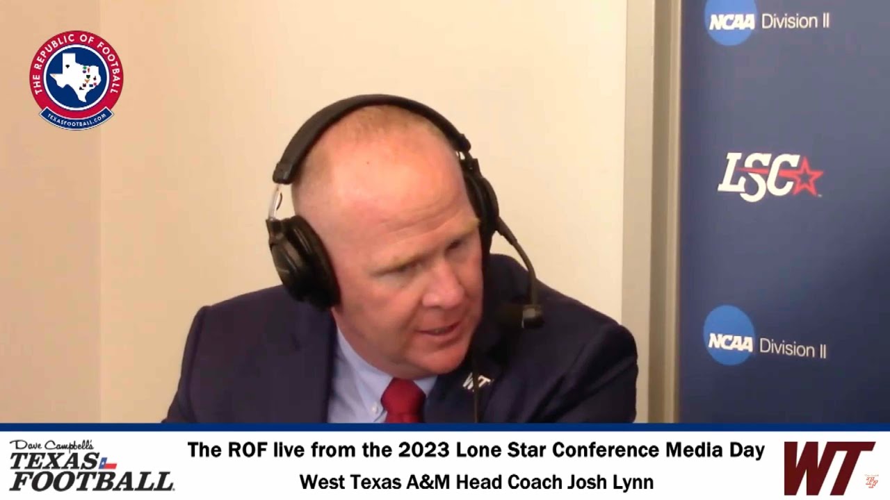 LSC MEDIA DAY INTERVIEW: West Texas A&M Head Coach Josh Lynn - YouTube