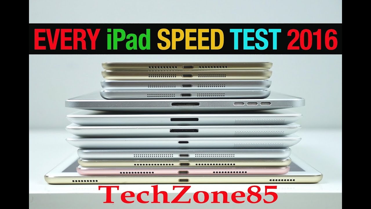 Every iPad Speed Test Comparison 2016 ! - YouTube