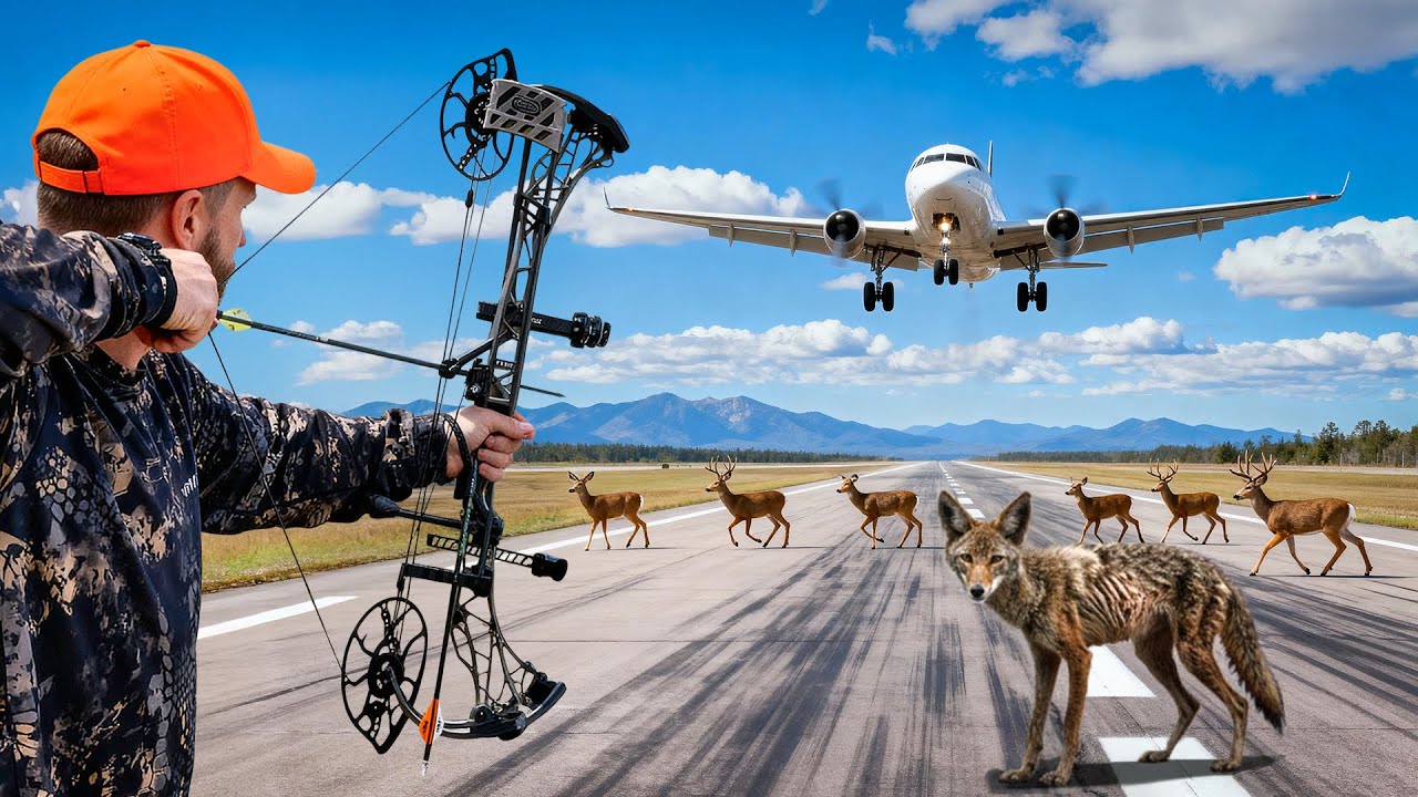 Hunting Overpopulated Deer & Coyotes On An Airport! - YouTube