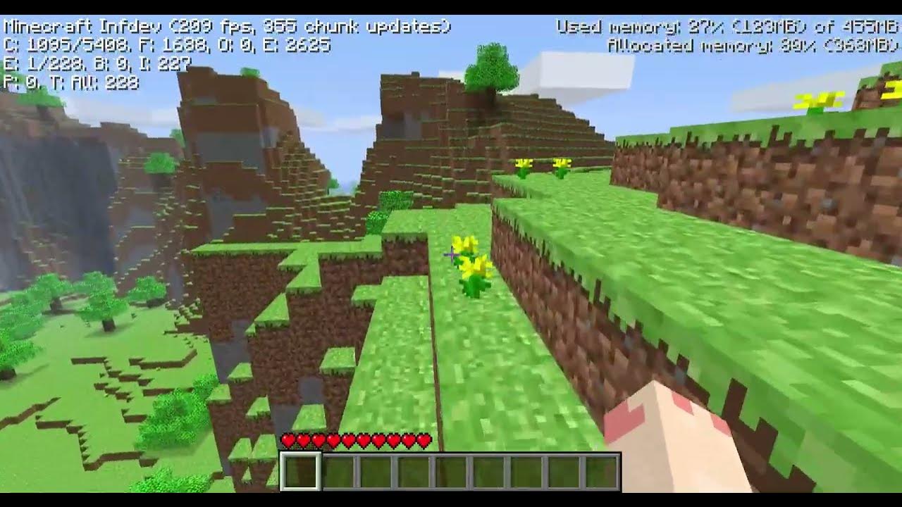Minecraft Java Edition Alpha v1.0.0 - YouTube