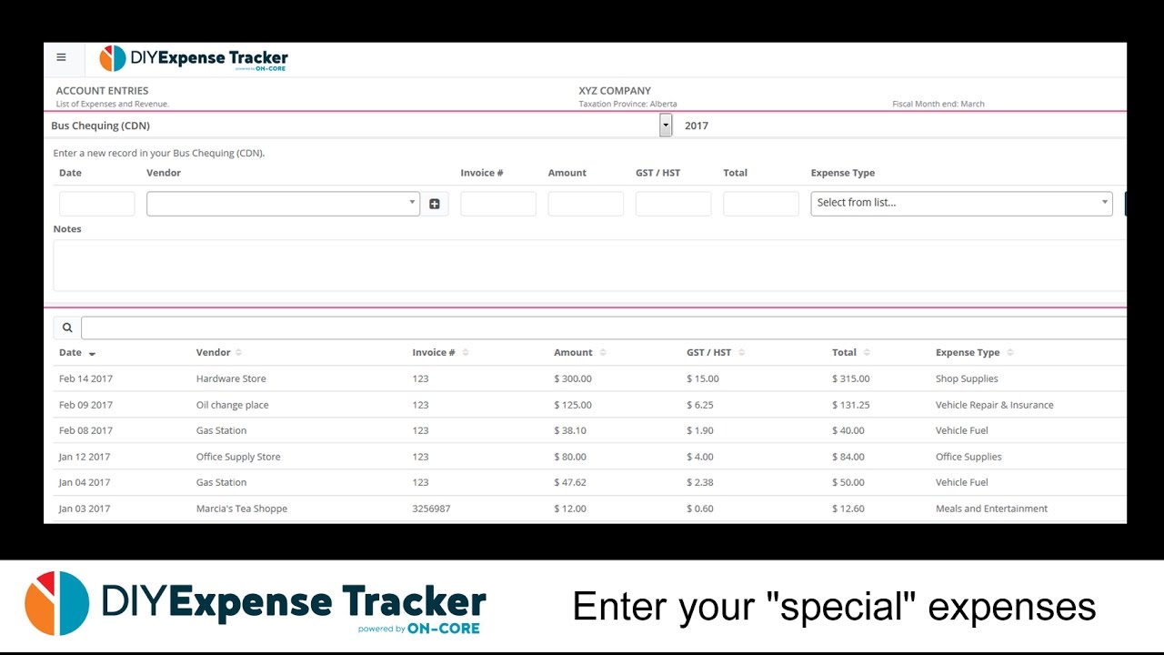 Enter Your Special Expenses YouTube enter-your-special-expenses-youtube