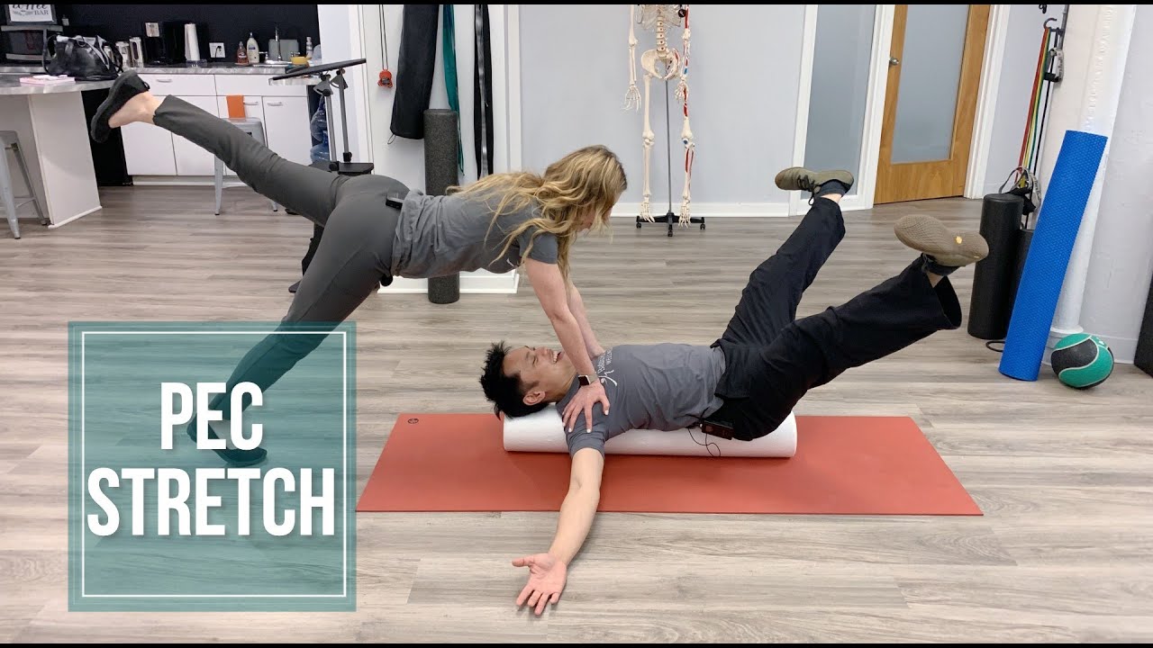 Pec Stretch (With a Friend!) - YouTube