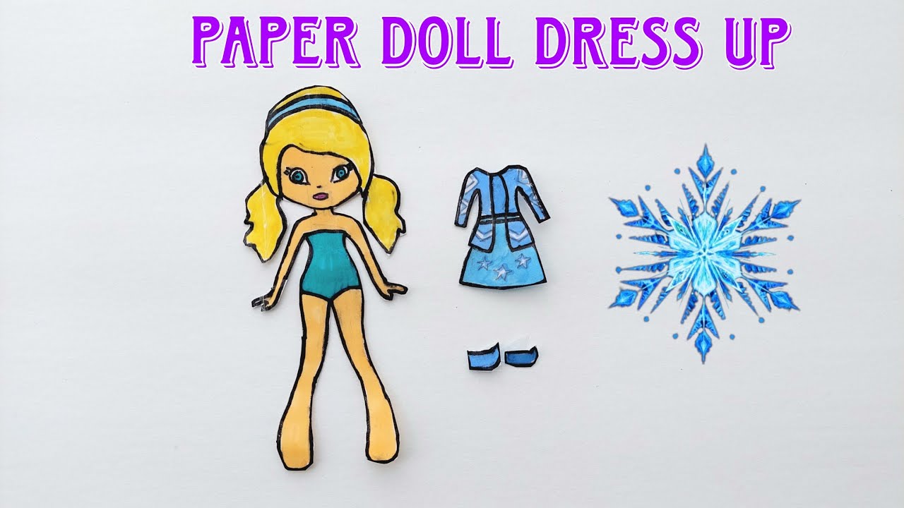 NEW FASHION elsa frozen cold ️ | Paper doll dress up | DIY Paper Dolls ...