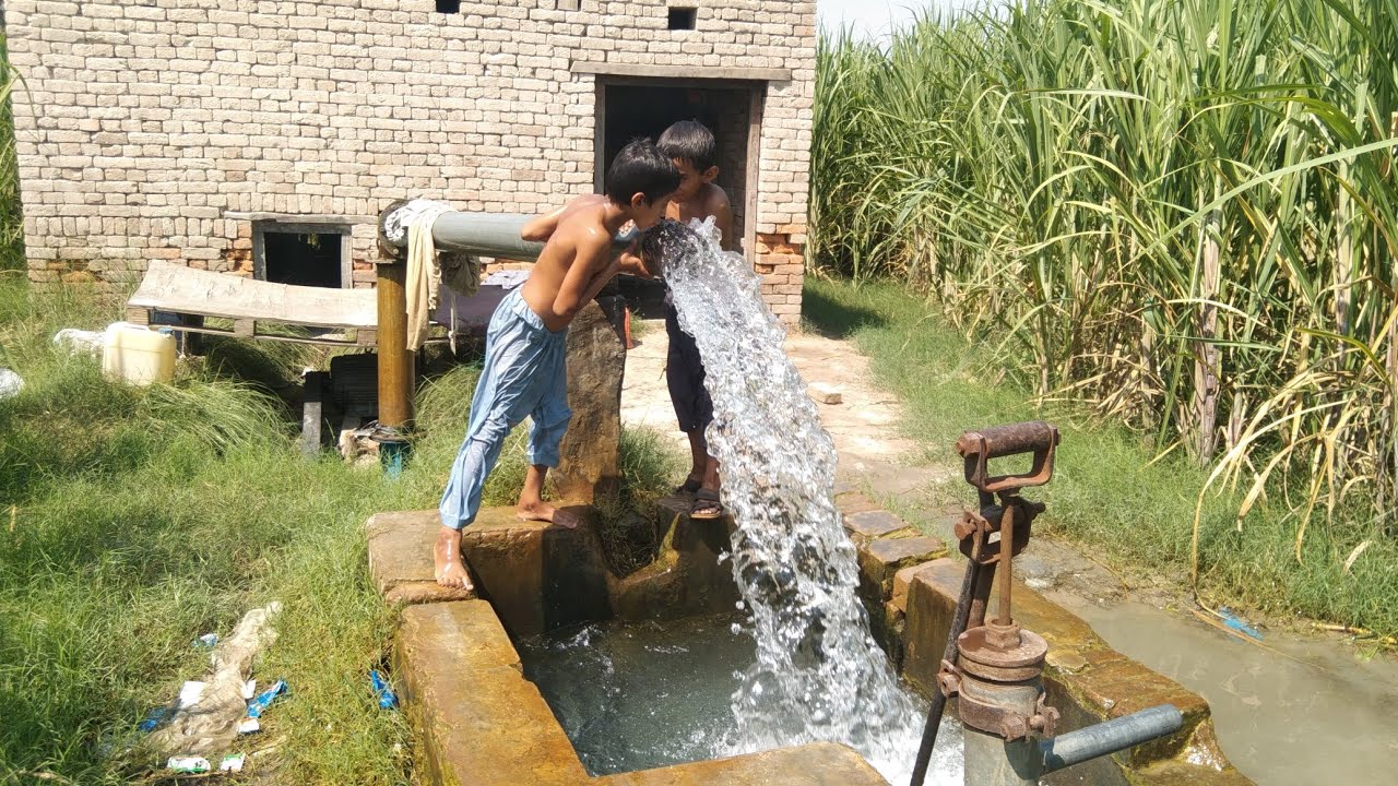 Village Tube Well 🚜 | Real Farming & Rural Life in Pakistan Amazing ...