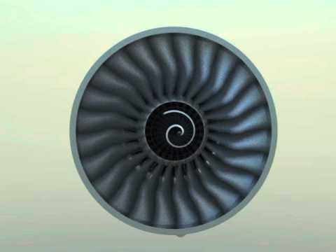 Roll Royce Trent 900 Jet Engine - 3ds max test render animation - YouTube