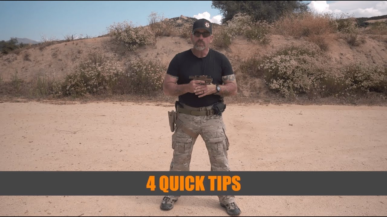 4 Quick Pistol Tips with Retired Navy SEAL Mark "Coch" Cochiolo - YouTube