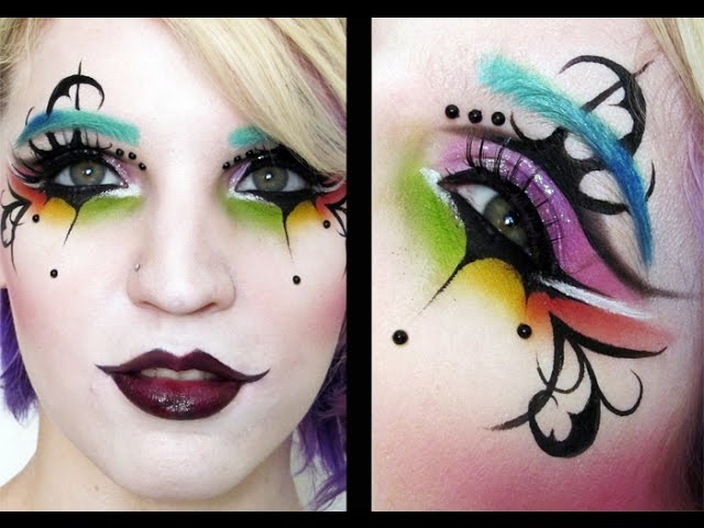 Pretty Harlequin Makeup