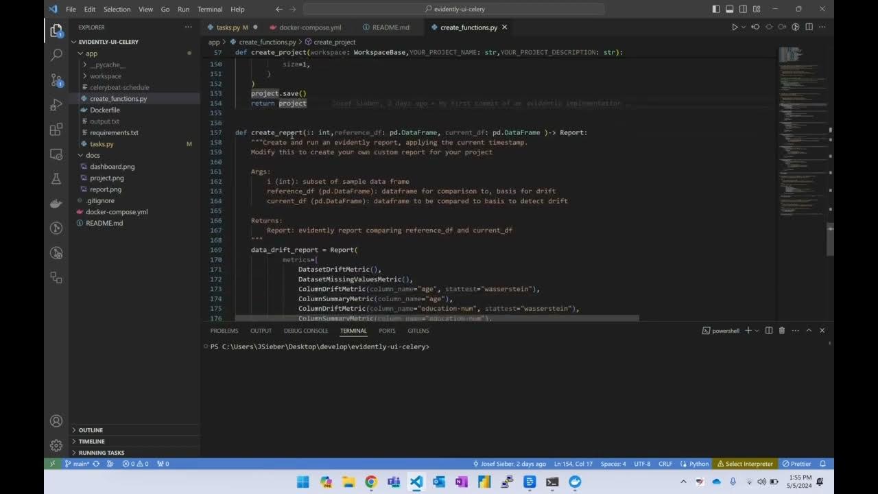 Github repo walkthrough - evidently-celery-ui - YouTube