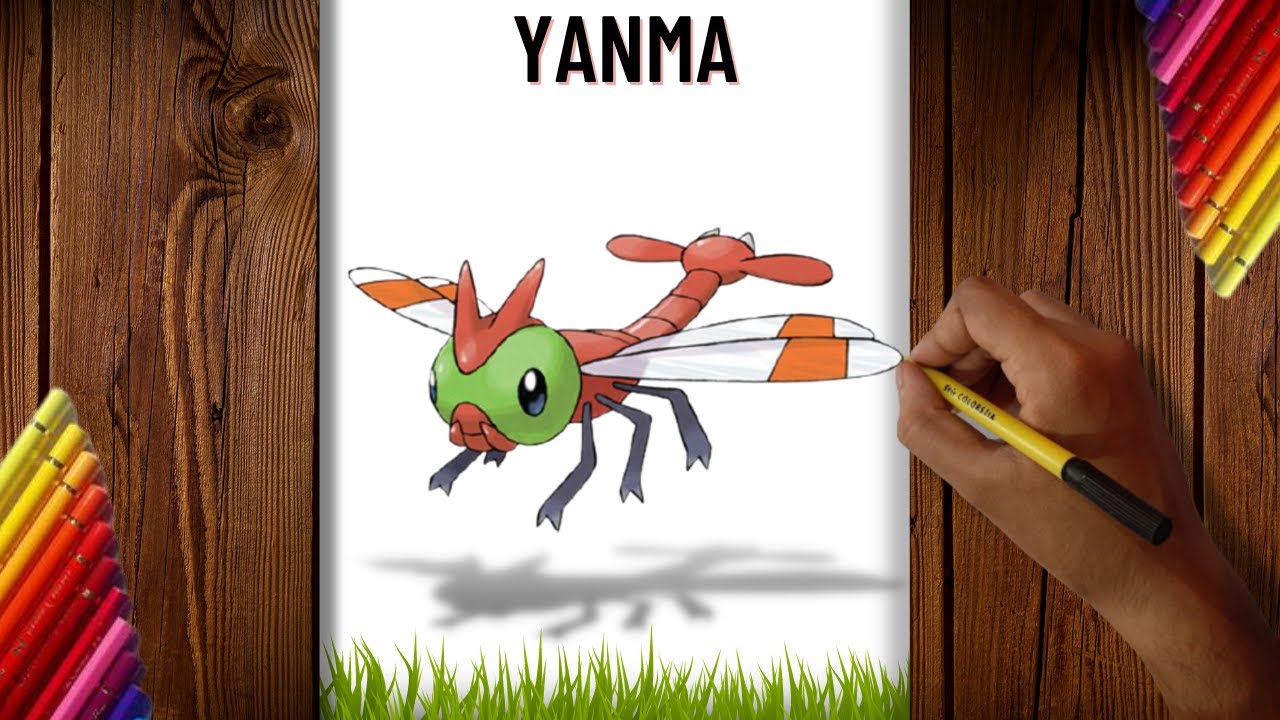 How To Draw Yanma Pokemon | Coloring and Drawing For Kids - YouTube