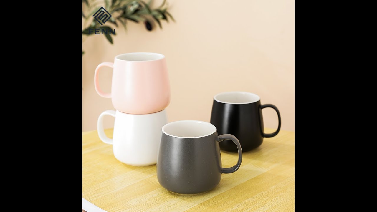 FENN Multiple Colors Simple Ceramic Mug - YouTube