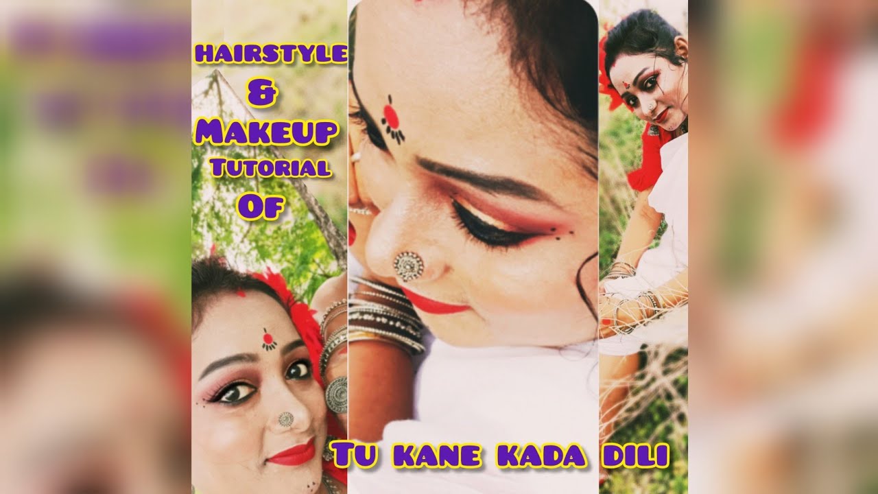 Kada Dili Sada Kapore Bengali Jhumur Folk song Dance Makeup & Hairstyle ...